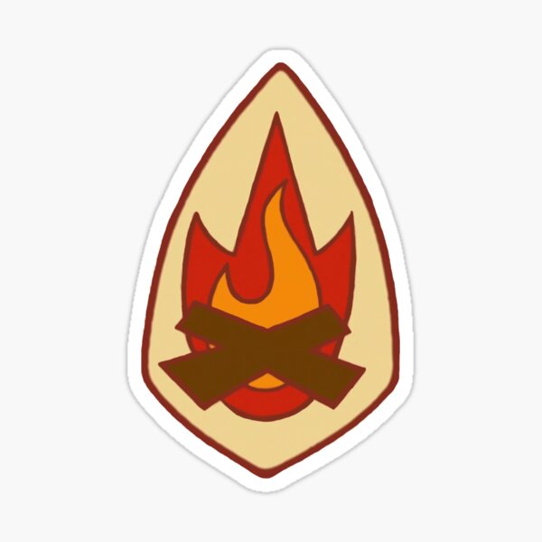 "Fireside Girl Badge" Sticker for Sale by christeeenaaahh | Redbubble