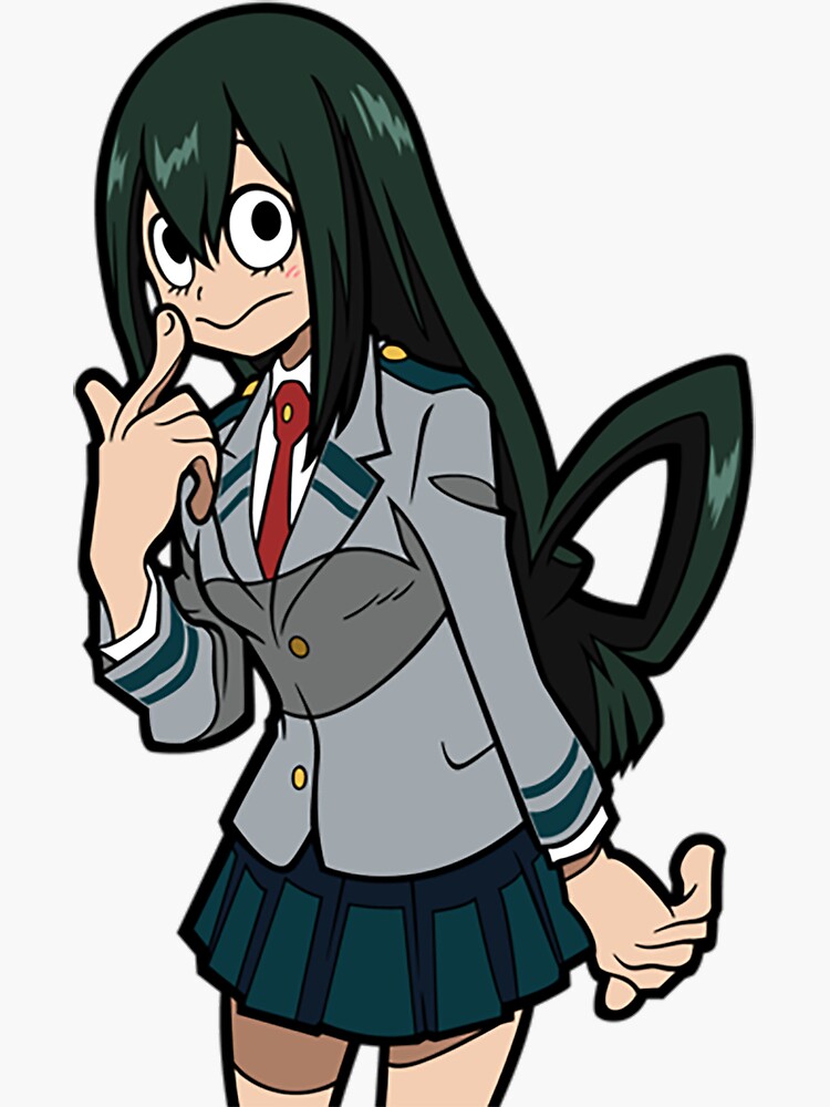 "Tsuyu Asui" Sticker for Sale by kawaiicrossing | Redbubble