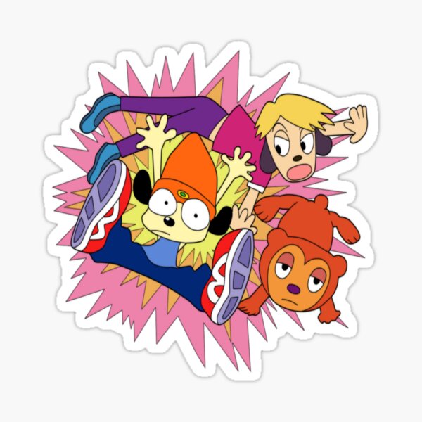 "Parappa The Rapper Anime Gang 1" Sticker for Sale by Assassinhedgie ...