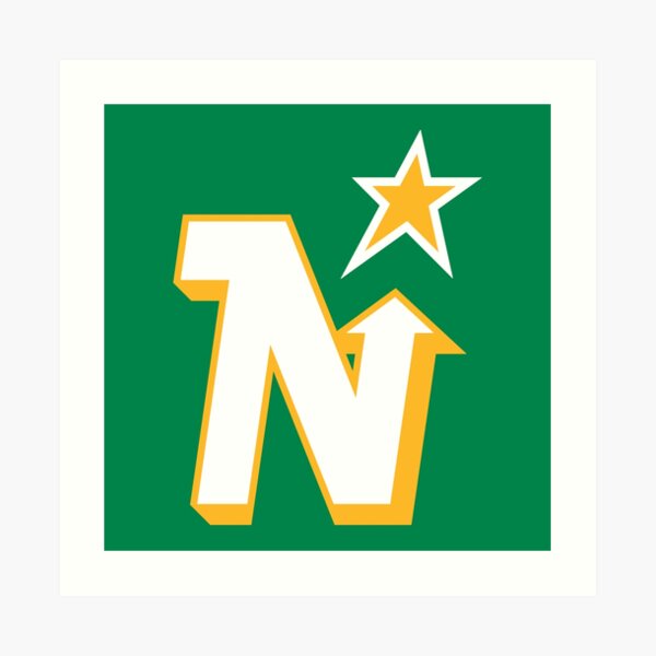"Minnesota North Stars Vintage Logo" Art Print by VintageHockey | Redbubble