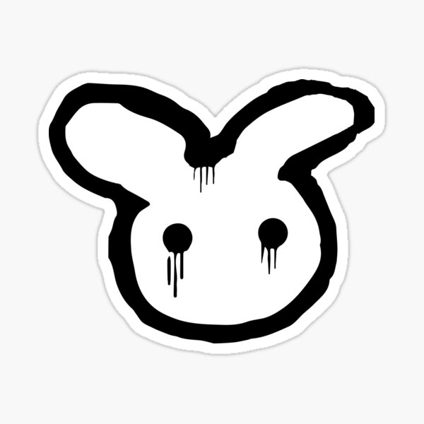 "Sad Rabbit" Sticker for Sale by tedLab | Redbubble
