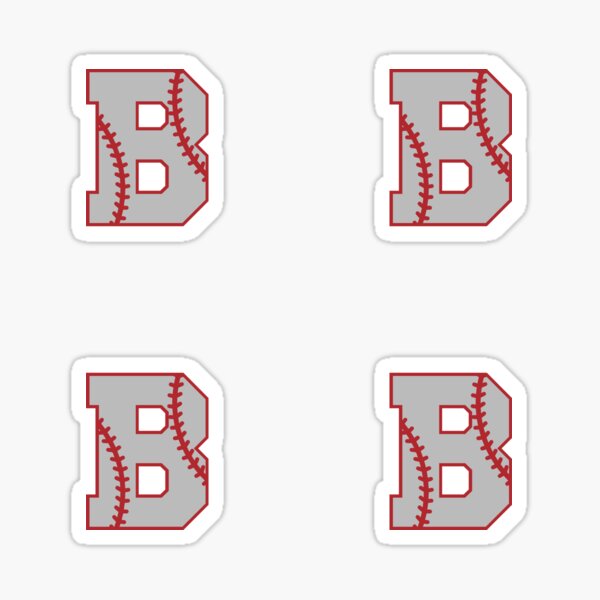 "Letter B Monogram | Baseball" Sticker for Sale by SerendipityNow ...