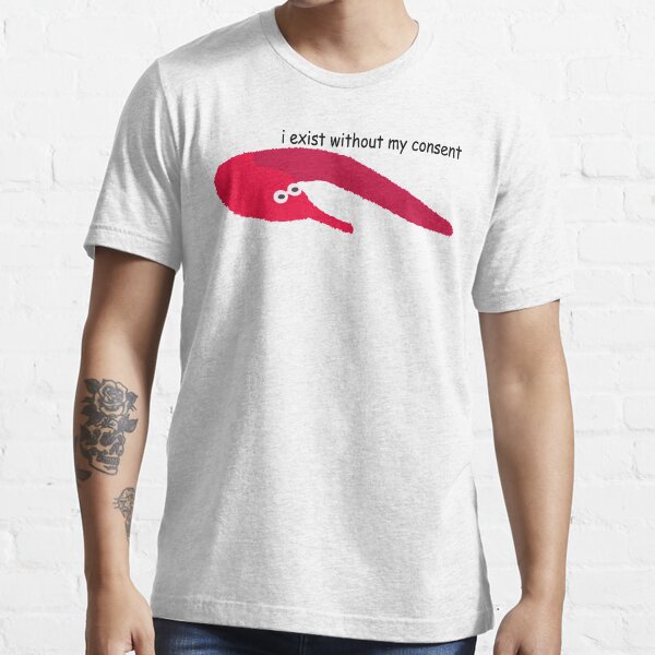 "Sad Worm On A String" T-shirt for Sale by WebApparel | Redbubble ...