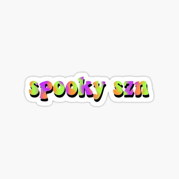 "spooky szn" Sticker by wordswithfonts | Redbubble