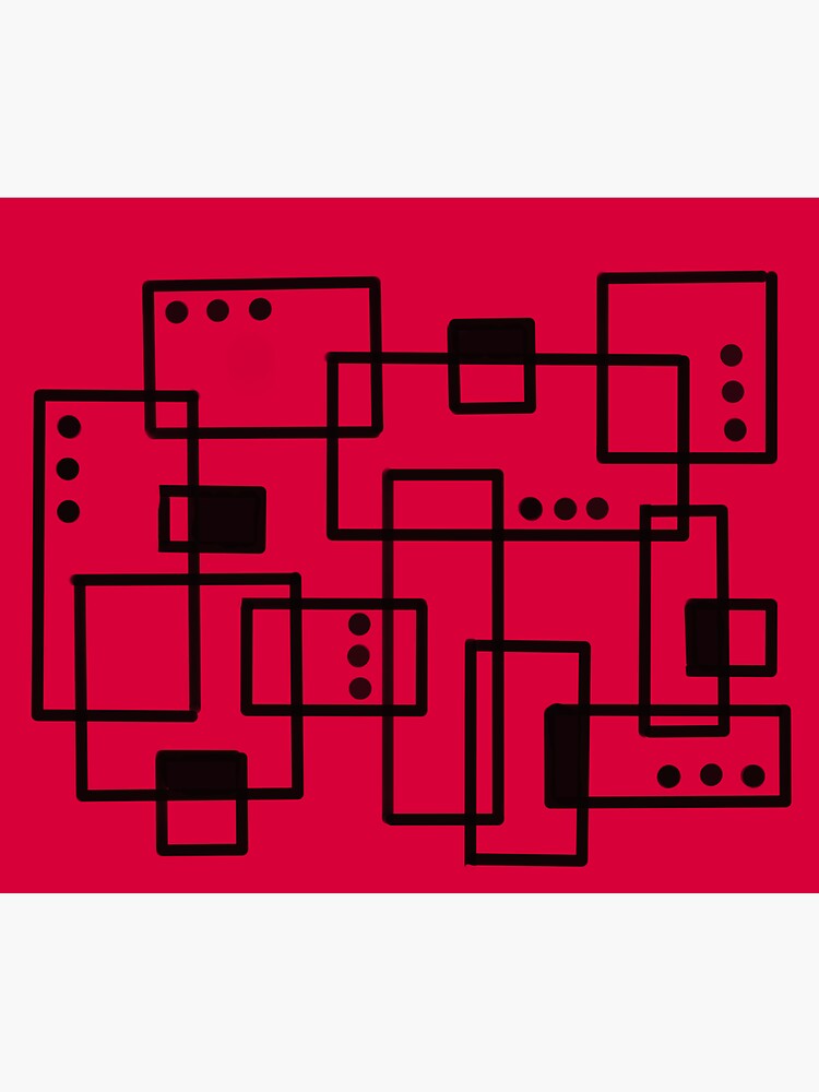 "Dots & Boxes" Sticker for Sale by Normaventura | Redbubble