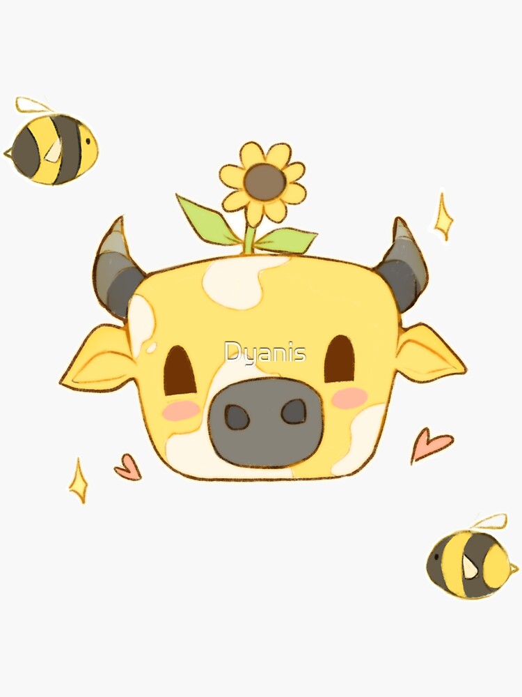 "Moobloom " Sticker for Sale by Dyanis | Redbubble