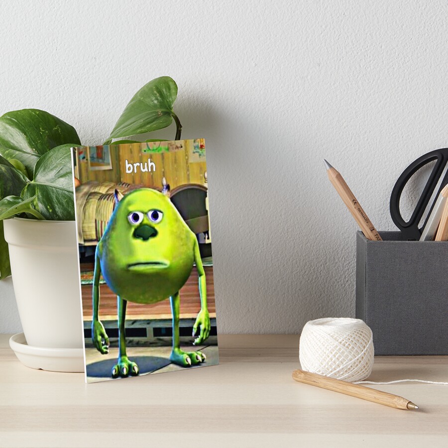 "Mike Wazowski Bruh Moment" Art Board Print for Sale by Gonzine | Redbubble