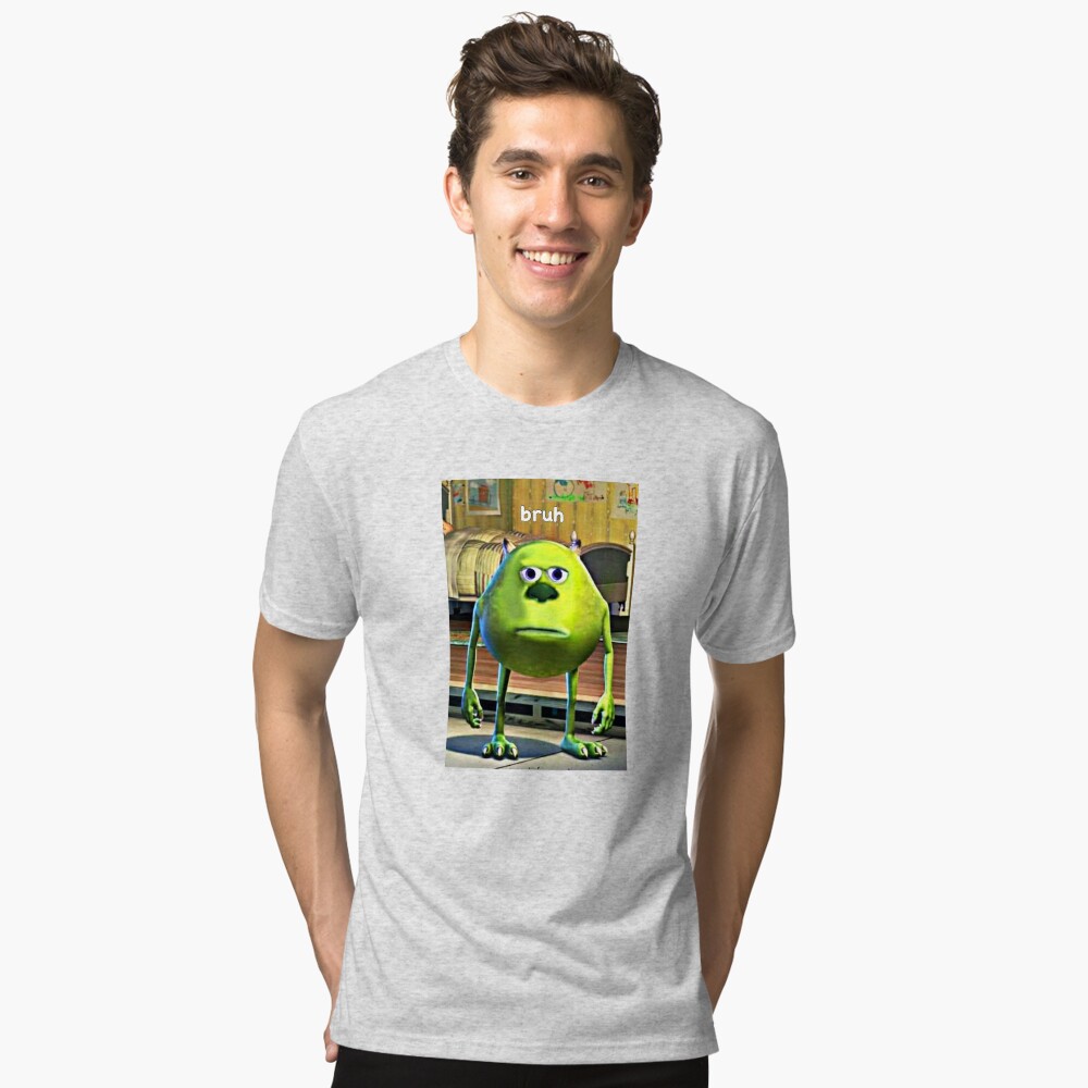 "Mike Wazowski Bruh Moment" Sticker for Sale by Gonzine | Redbubble