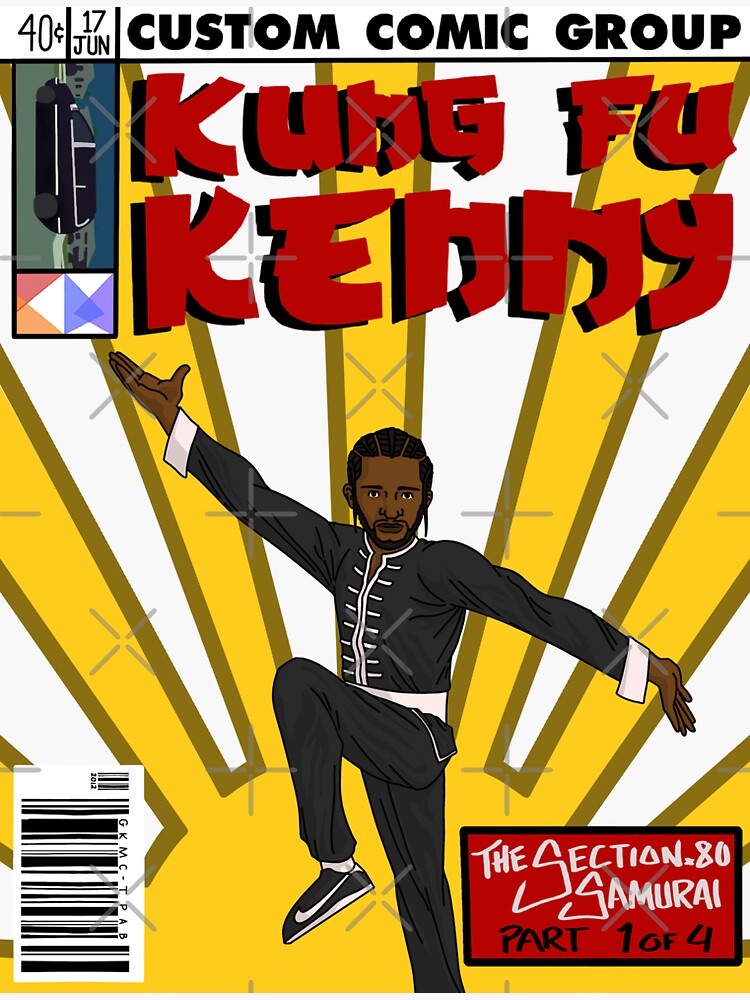 "Kung Fu Kenny Comic Cover" Sticker for Sale by kevin-weaver | Redbubble