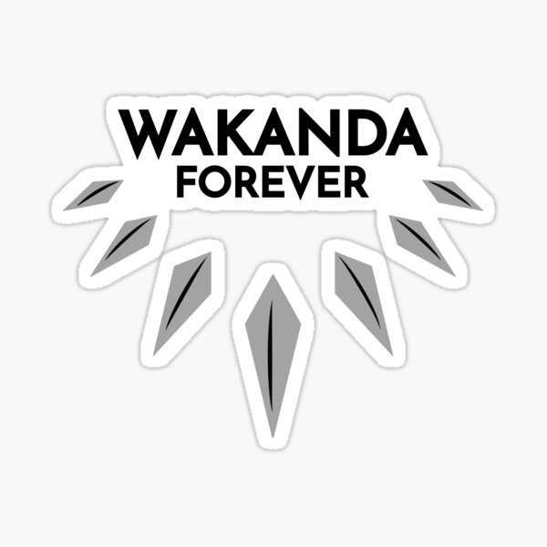 "Wakanda Forever - Dark" Sticker for Sale by Gaalaxyz | Redbubble