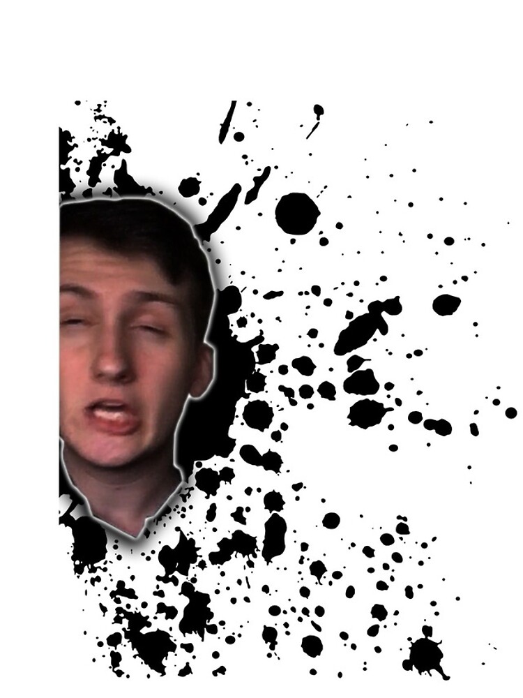 "Funny/Random Face with Splatter" iPhone Case for Sale by ZZZSomnus ...