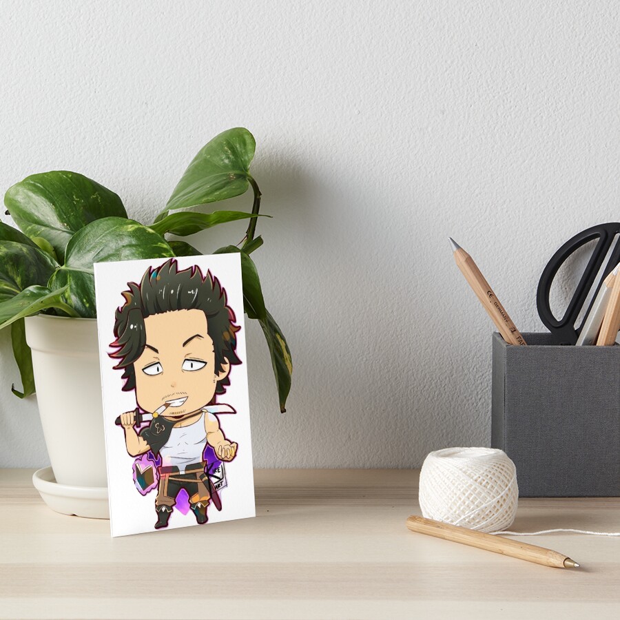 "yami blackclover chibi sticker" Art Board Print for Sale by Akledo ...