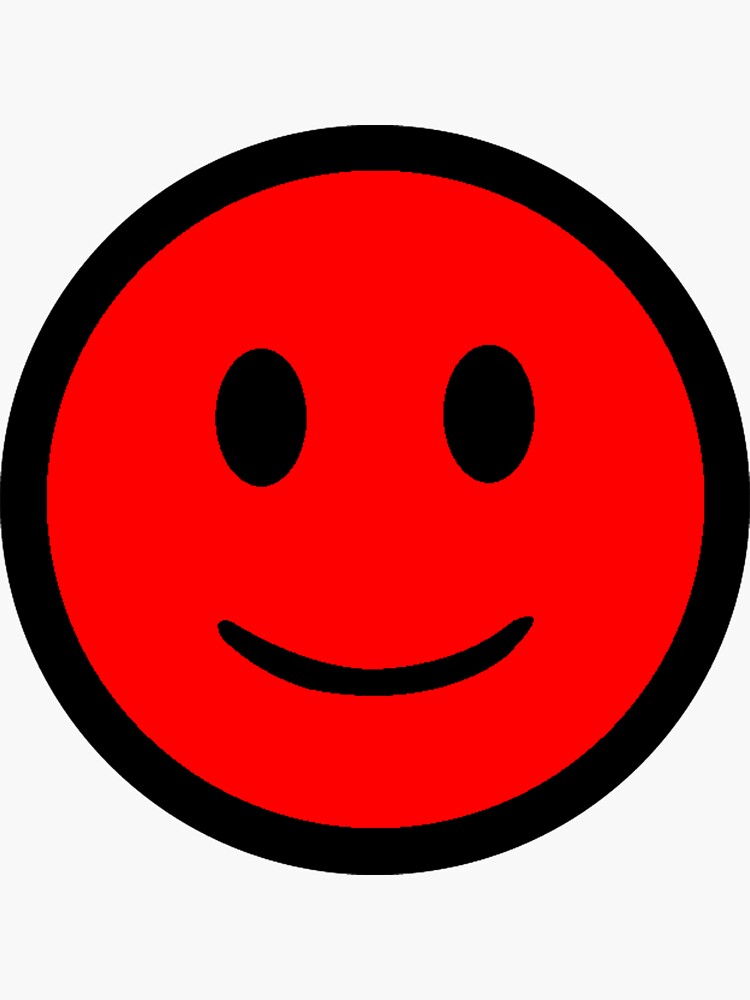 "Big Red Smile" Sticker for Sale by Feodaran | Redbubble