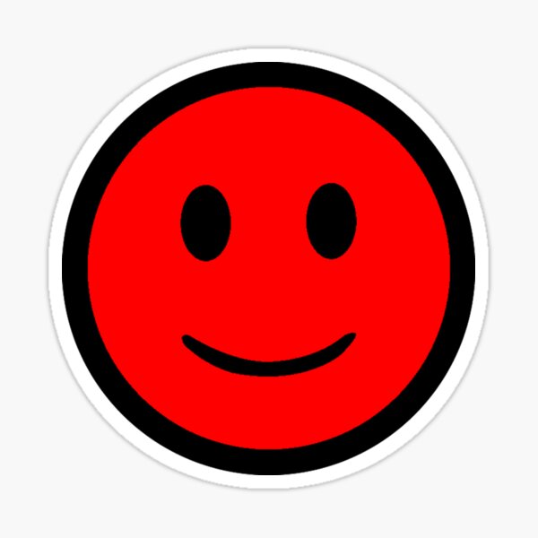 "Big Red Smile" Sticker for Sale by Feodaran | Redbubble