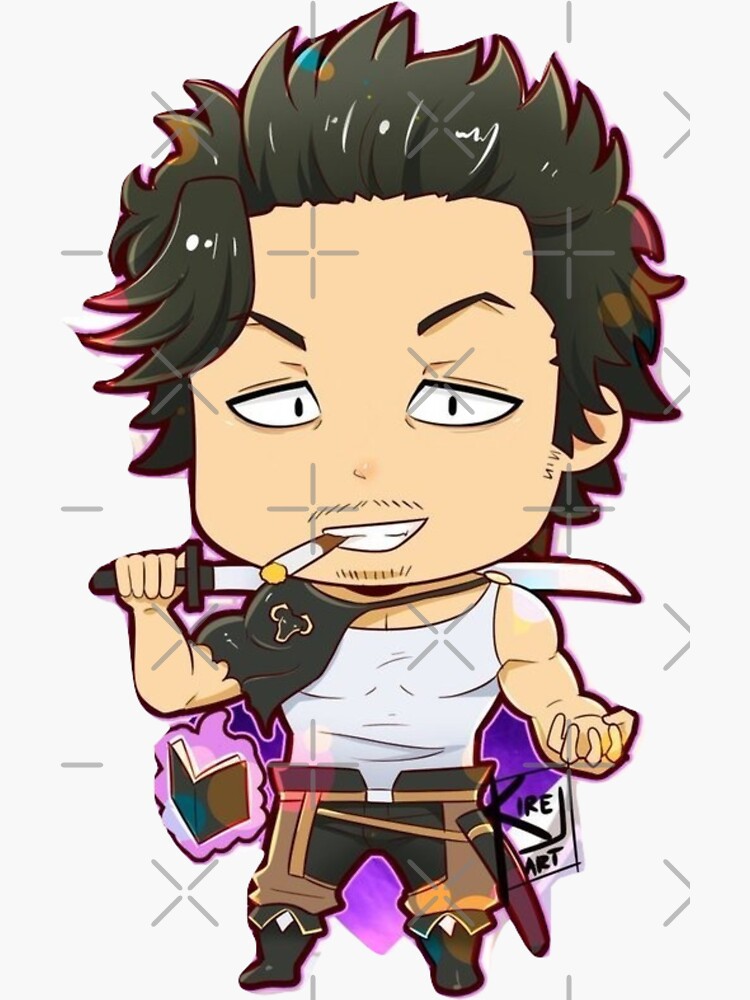 Sticker « yami blackclover chibi autocollant », par Akledo | Redbubble