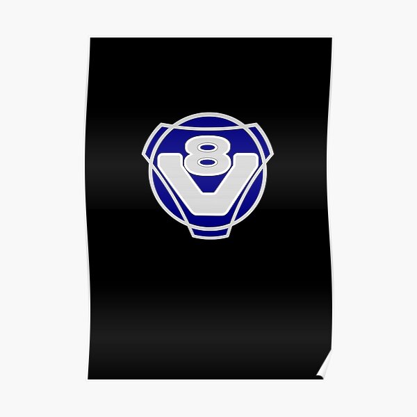 "Blue V8 Truck Logo" Poster for Sale by ScaniaTrucks | Redbubble