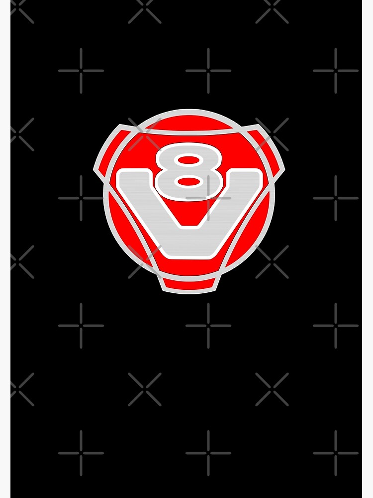 "Red V8 Truck Logo" Poster by ScaniaTrucks | Redbubble