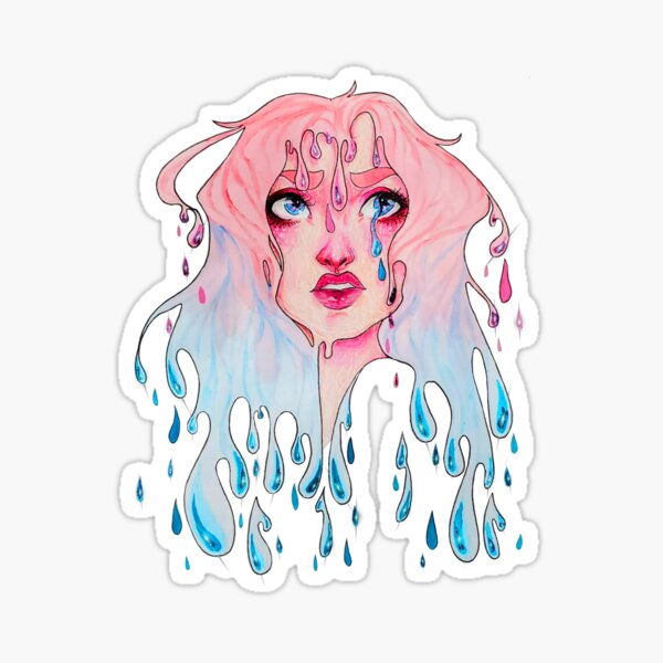 "Melting" Sticker for Sale by LemonyArtt | Redbubble