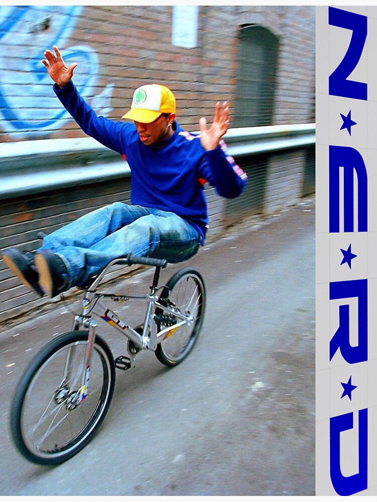 No Hands Pharrel Nerd Edit Sticker By Welovehiphop Redbubble