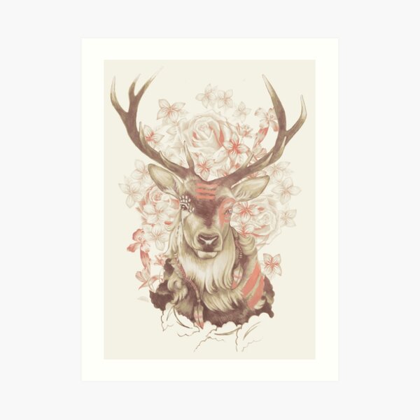 "Stag of my Dreams" Art Print by meganpalmer | Redbubble