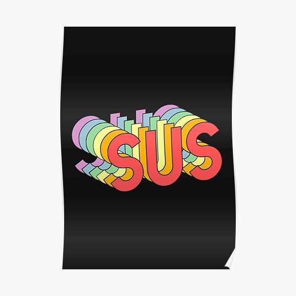 "Rainbow Sus " Poster by twicetrader | Redbubble