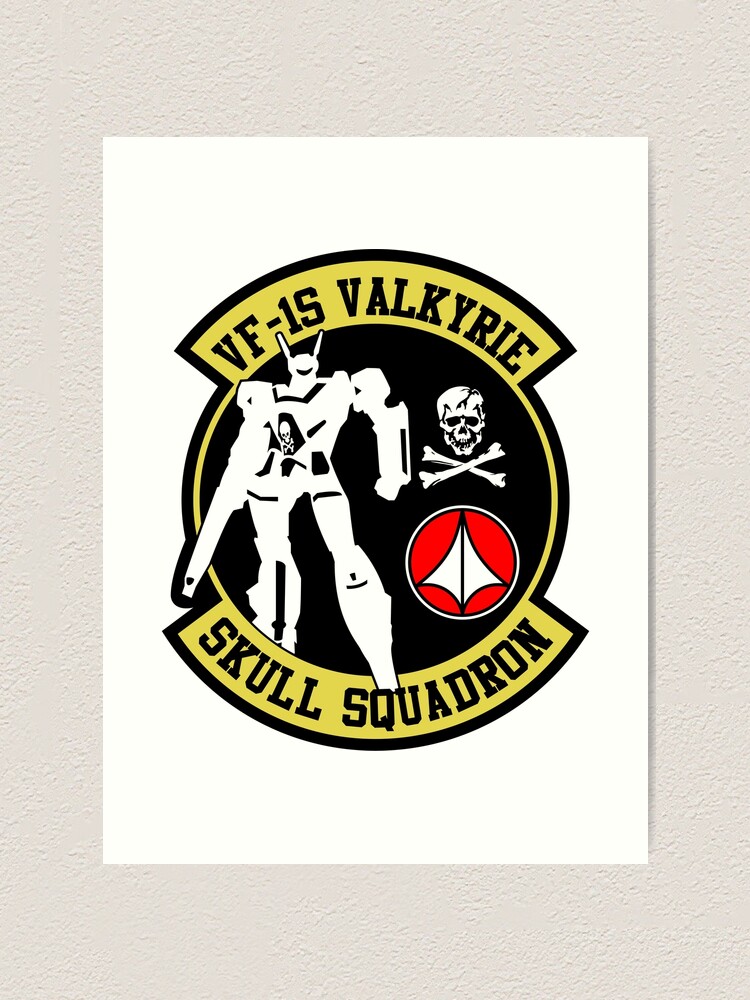 "Macross VF-1S Valkyrie Skull Squadron" Art Print by fareast | Redbubble