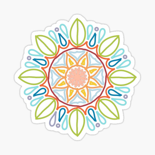 "nature mandala" Sticker for Sale by Lgbt-pancake | Redbubble