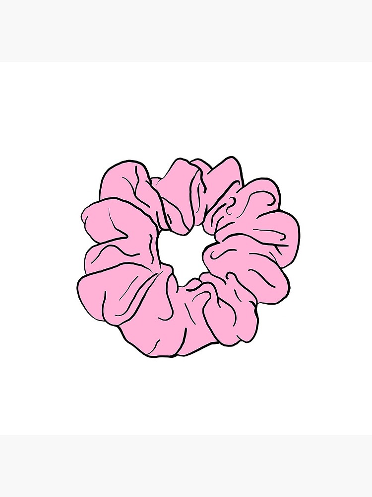 "Pink scrunchie sticker" Poster by mkdesigning | Redbubble