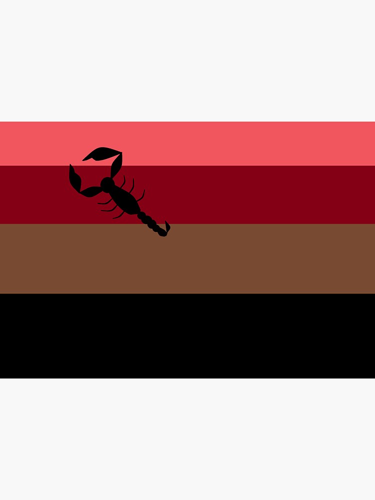 "Scorpio Pride Flag" Sticker by bigdaemonenergy | Redbubble