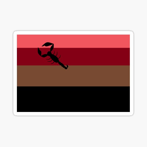 "Scorpio Pride Flag" Sticker by bigdaemonenergy | Redbubble