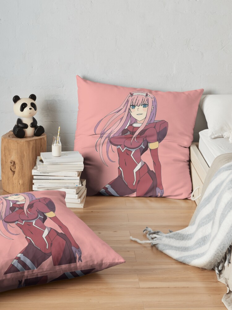 Zero Two Floor Pillow By Goofyyy Redbubble