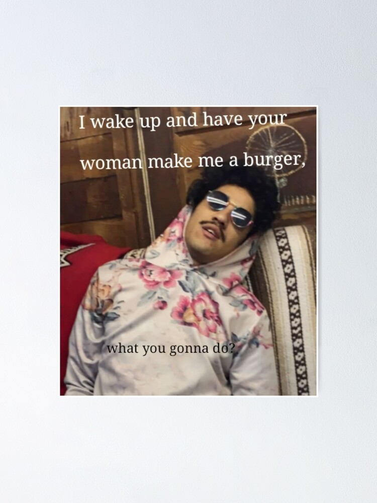 "Burger Zander" Poster for Sale by SadAffleck98 | Redbubble