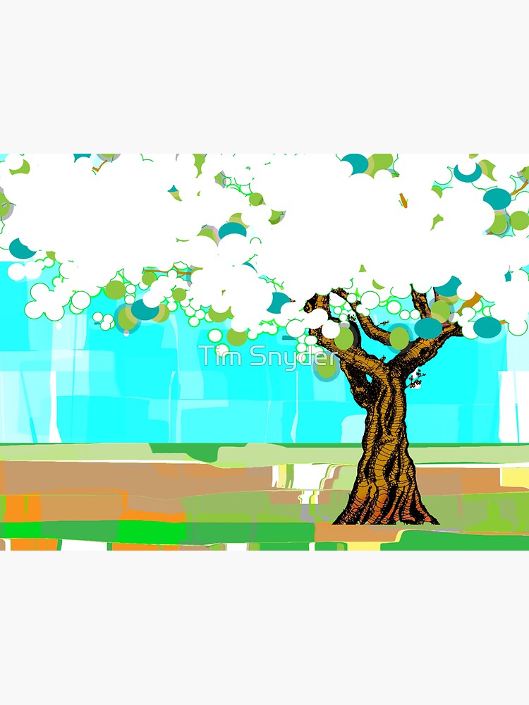 "Bubble Tree" Sticker for Sale by TimSnyderSFArt | Redbubble