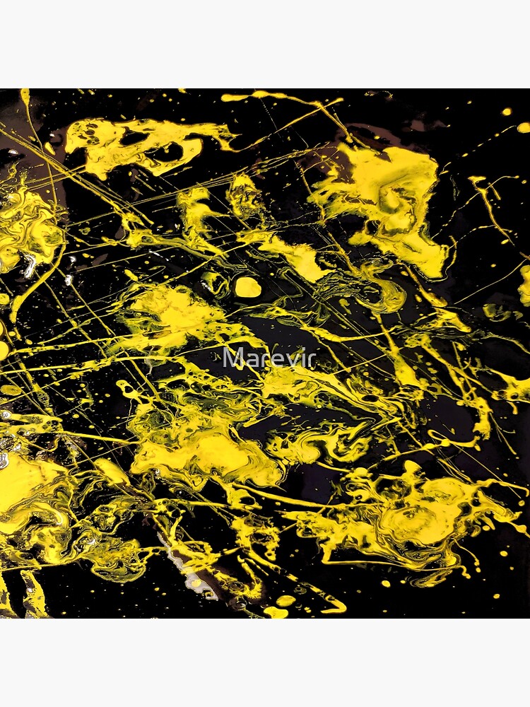 "Yellow Flow #1" Poster by Marevir | Redbubble