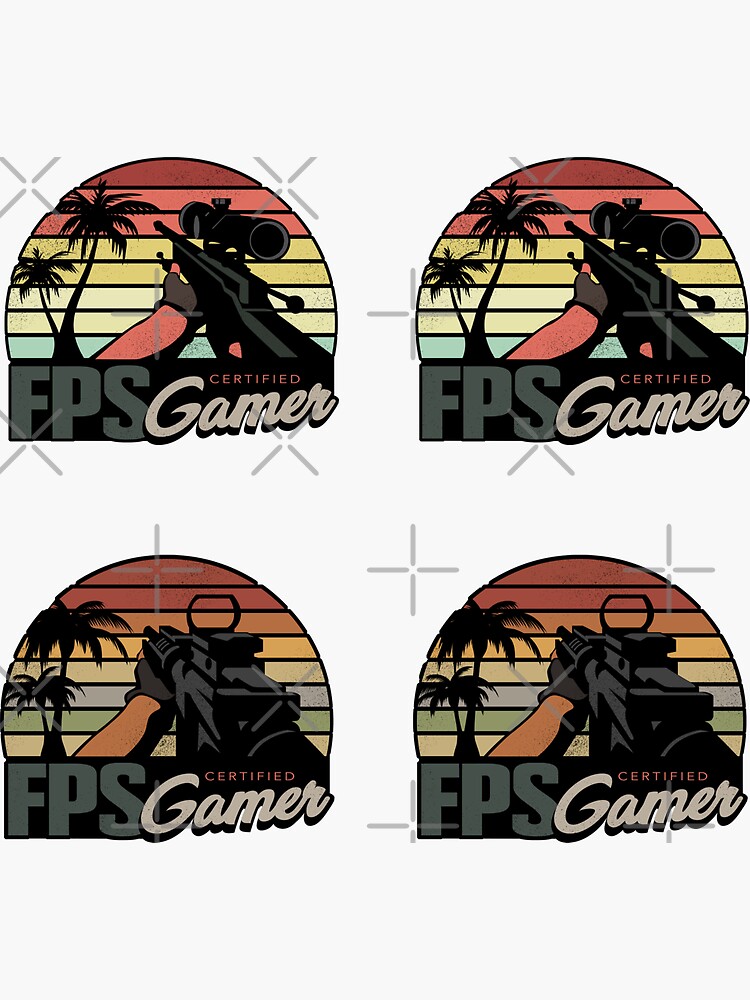 "FPS Certified Gamer Pack" Sticker for Sale by Andantino | Redbubble