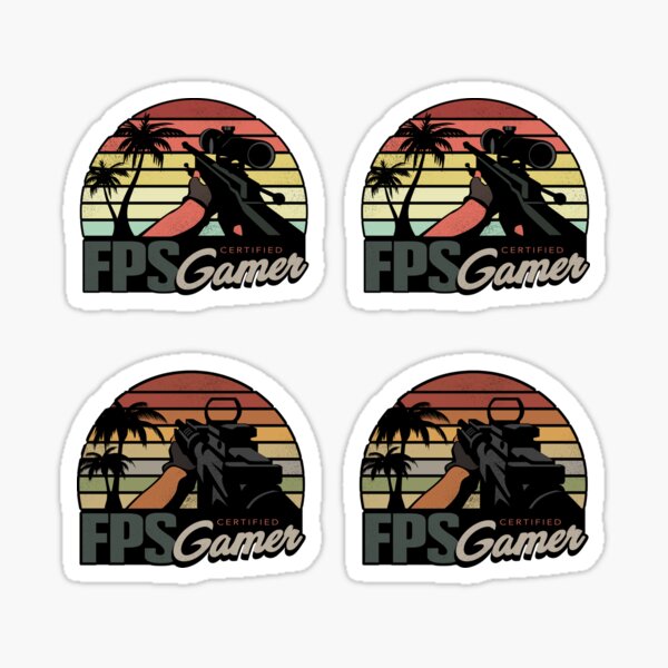 "FPS Certified Gamer Pack" Sticker for Sale by Andantino | Redbubble