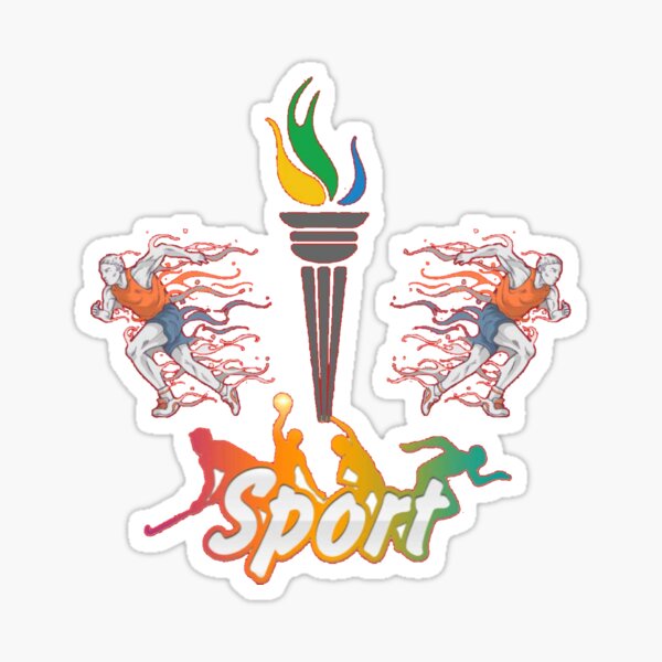"sports logo" Sticker for Sale by SusmitaShil | Redbubble