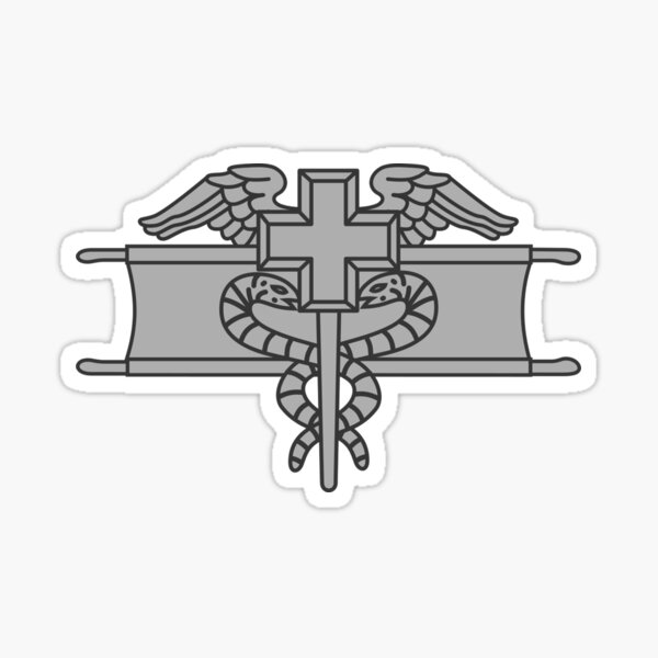 "US Army Badge Expert Field Medic Badge EFMB" Sticker by sarge2013 ...
