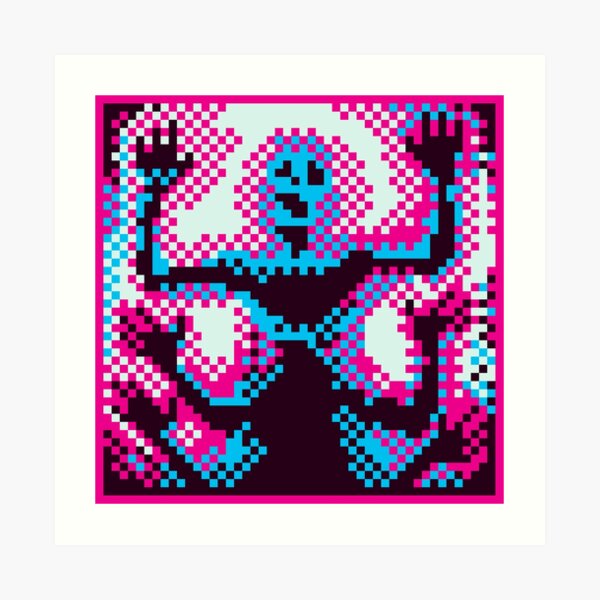 "Pixel Art: Human Centipede" Art Print by EvonsArtCave | Redbubble