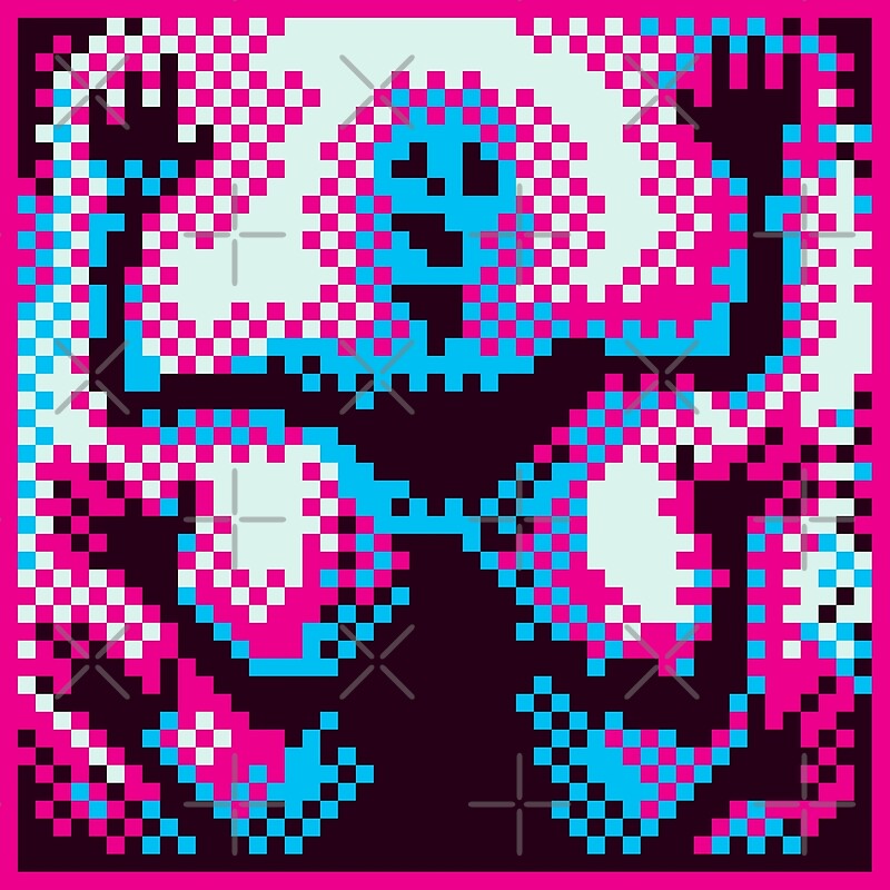 "Pixel Art: Human Centipede" by EvonsArtCave | Redbubble