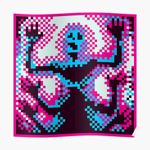 "Pixel Art: Human Centipede" Poster by EvonsArtCave | Redbubble