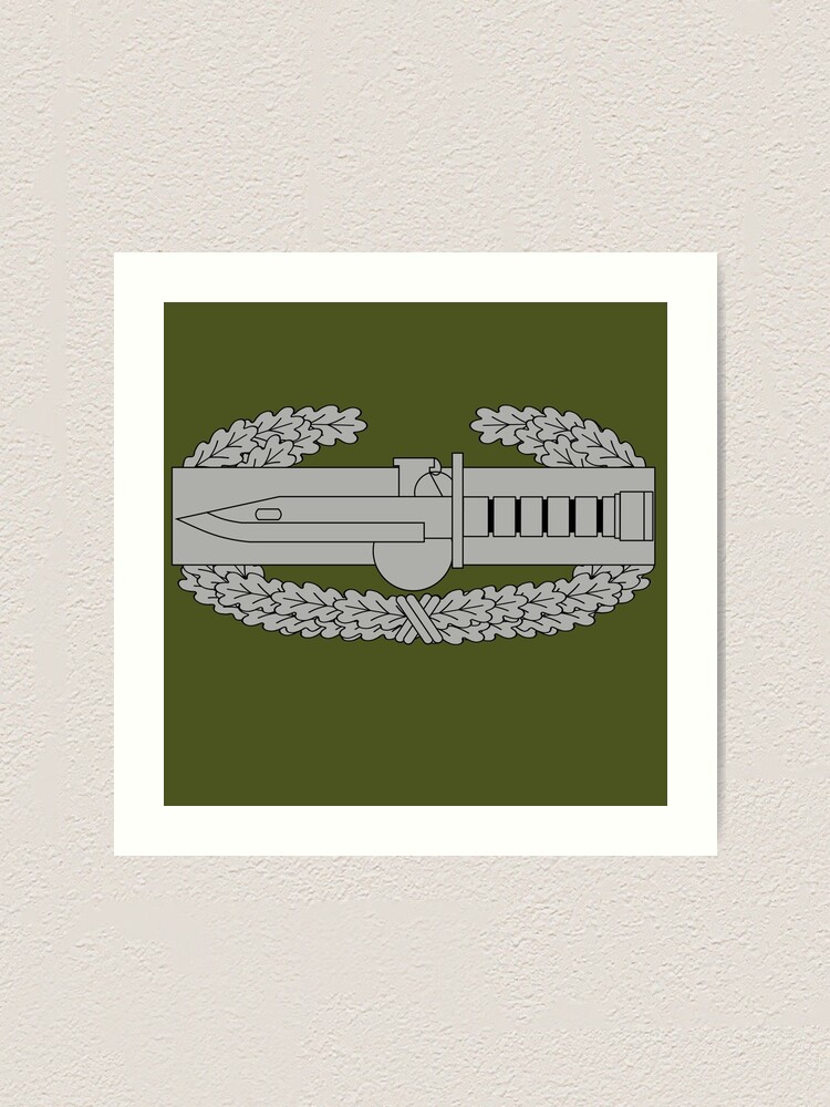 "US Army Combat Action Badge 1st Award "CAB"" Art Print by sarge2013 ...