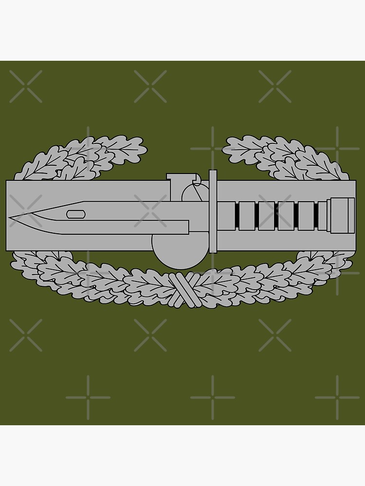 "US Army Combat Action Badge 1st Award "CAB"" Framed Art Print by ...