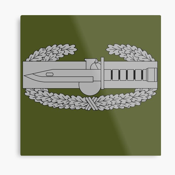 "US Army Combat Action Badge 1st Award "CAB"" Metal Print by sarge2013 ...