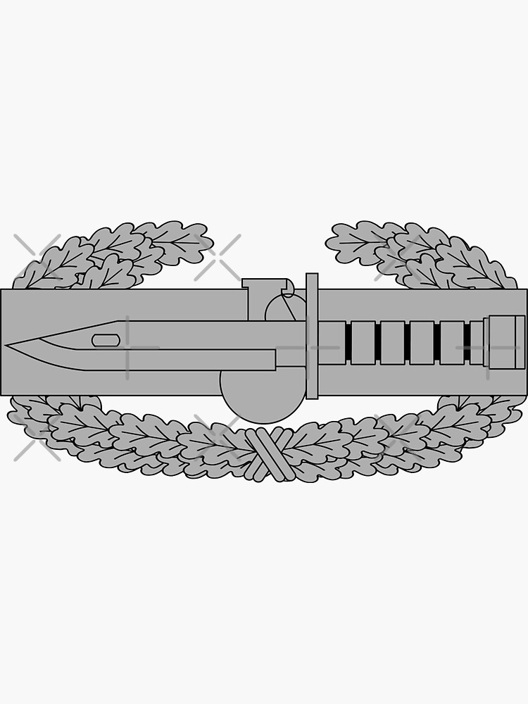"US Army Combat Action Badge 1st Award "CAB"" Sticker for Sale by ...