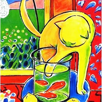 "Henri Matisse, Le Chat Aux Poissons Rouges 1914 T-SHIRT" Greeting Card ...
