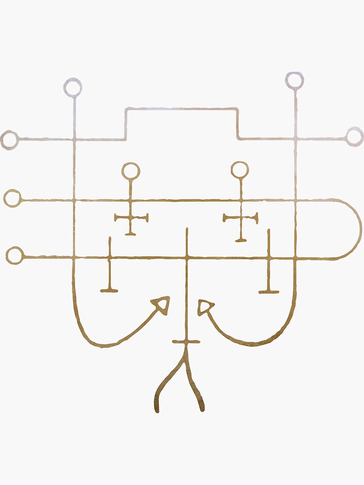 "Andras sigil" Sticker for Sale by MetaPhyStore | Redbubble