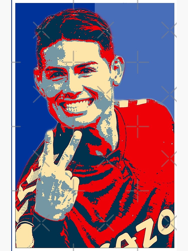 "James Rodriguez Everton Artwork" Art Print for Sale by oliverkunovski ...