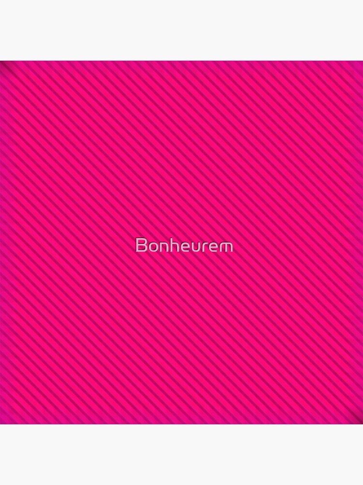 "Hot pink diagonal stripes pattern digital illustration " Sticker for ...