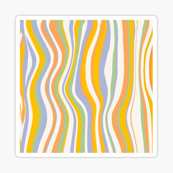 "Wavy stripe" Sticker by JengaJenUK1993 | Redbubble